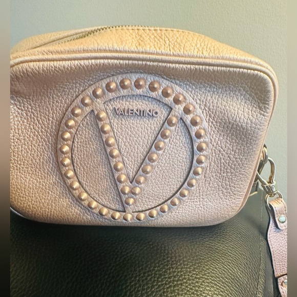 Valentina | Bags | Valentino Preloved Rose Gold Metallic Crossbody ...
